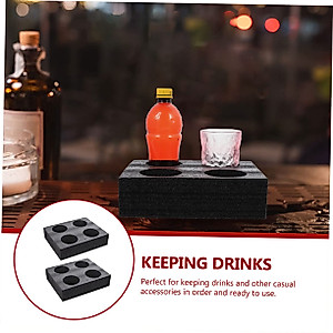 SWOOMEY Cup Holders for Drinks to go Cup Holders Drink Carry Holder take Drink Tray Drink Carrier Takeout 4-Cup Tray Milk Tea Coffee Tray Takeaway Cup epe Foam Composite Pearl Cotton