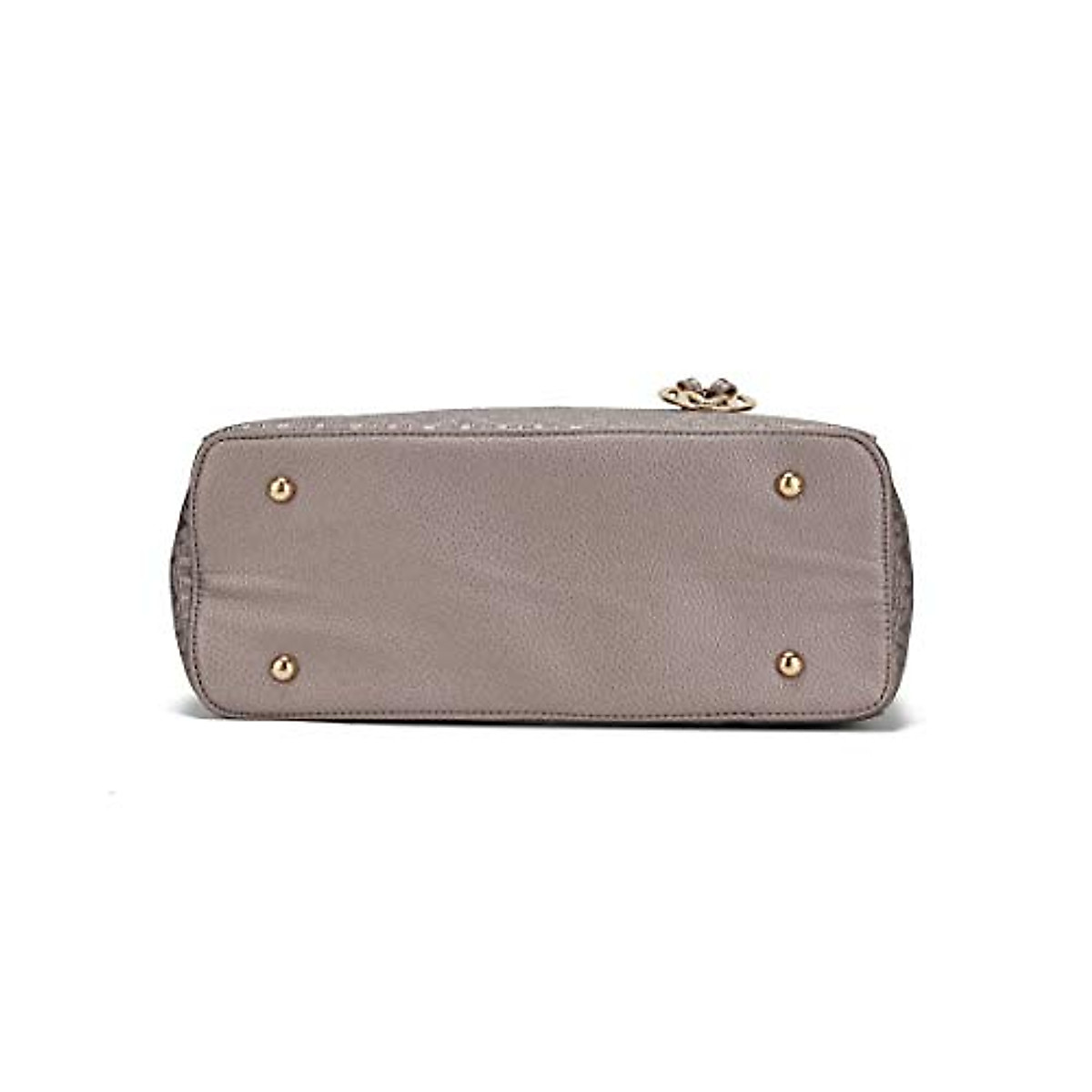 MKF Crossbody Shoulder Bag for Women – PU Leather Top Handle Pocketbook – Roomy Tote Satchel Handbag Purse M Charm Mustard