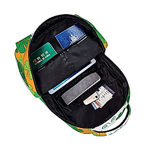 Juoritu St. Patrick's Day Backpacks, Laptop Backpacks for Travel Work Gifts, Lightweight Bookbags for Men and Women