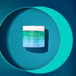 Pacifica Beauty, Wake Up Beautiful Overnight Retinoid Night Face Cream, Moisturizer for Dry and Aging Skin, Gentle for Sensitive Skin, Hyaluronic Acid + Melatonin, Clean, Vegan & Cruelty Free
