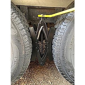 EPOARTIST Camper Wheel Chock Stabilizer Scissor 2 Sets for RV Travel Trailer tire chalks Rust-Proof