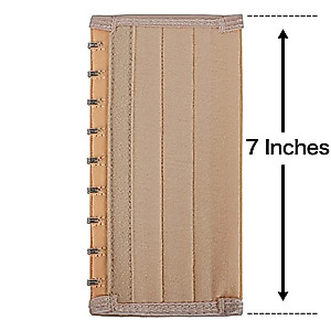 Atbuty Waist Trainer Hooks Extender for 7 Inches and 9 Inches Short Torso Waist Cincher Corset (Beige, 7 Inches)