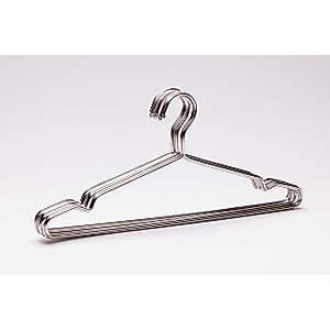 Alcazar Brands Heavy Duty Silver Metal Hangers 10 pcs New