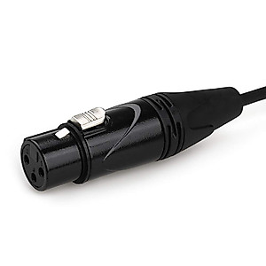 MIATIN Mini-XLR Male to XLR Female Microphone Patch Cable Mini XLR 3 Pin Pro Lapel Audio Replacement Cable 5.9Feet/1.8Meters