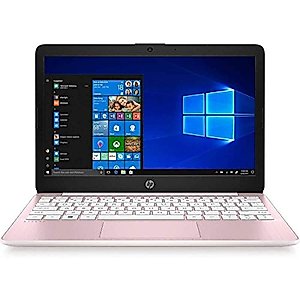 2020 HP Stream 11.6 inch Laptop Computer Intel Celeron N4020 Upto 2.8 GHz, 4GB RAM, 32GB eMMC Storage, Windows 10 Home, 13Hr Battery Life, (Rose Pink) (Renewed)