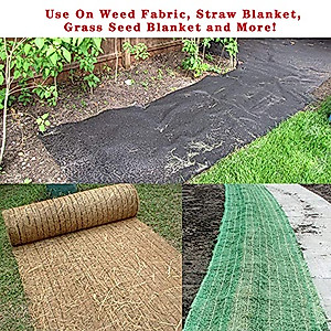 Nigh High Strength Plastic Garden Stakes Anchors Plastic Landscape Anchoring Spikes, 6.3 Inches, Pack of 50, for Garden Netting, Landscape Edging, Tents, Weed Cover (GS-2)