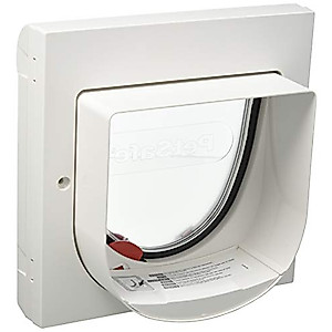 PetSafe Staywell, Magnetic Classic Cat Flap, Exclusive Entry, 4 Way Locking - White