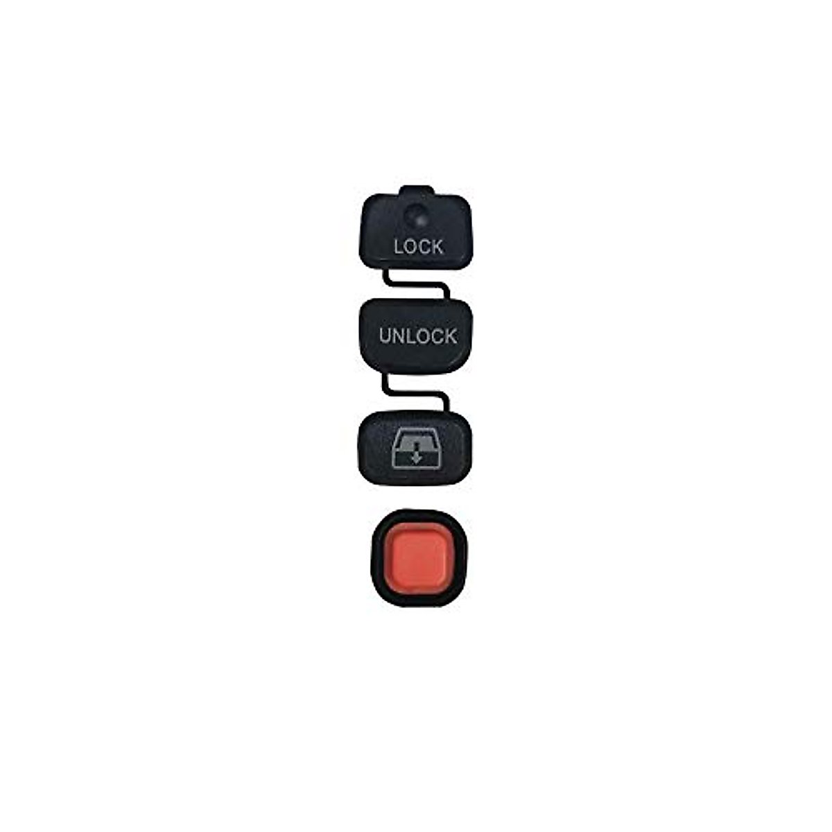 1999 2000 2001 2002 2003 2004 2005 2006 2007 2008 2009 99 00 01 02 03 04 05 06 07 08 09 TOYOTA 4RUNNER 4 BUTTON REMOTE FOB CLICKER KEYLESS ENTRY CASE SHELL & PAD ONLY WITH FREE DISCOUNT KEYLESS GUIDE
