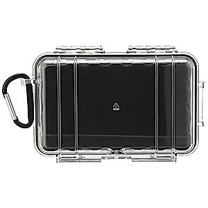 Pelican 1040 Micro Case (Black/Clear), Model:1040-025-100