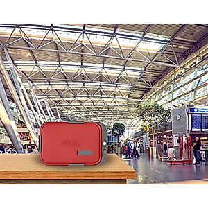 Hot Bento – Self Heated Lunch Box and Food Warmer – Battery Powered, Portable, Cordless, Hot Meals for Office, Travel, School, Jobsite, Picnics, Outdoor Recreation, Kitchen Meal Prep - Hot Red