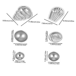 COHEALI 12pcs Bath Salt Ball Mold Mini soap molds Round soap molds Salt Ball Tool Salt Ball Mould soap Mold kit DIY Mold Aluminium Alloy molds Pudding Mold Aluminum Alloy Semicircle