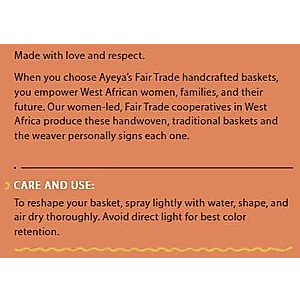 Handwoven African Grass Basket, Oval Style- flat bottom with 2 handles Fair Trade