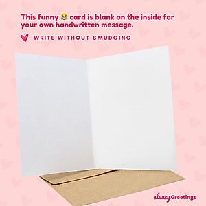 Sleazy Greetings Funny Birthday Card for Boyfriend Girlfriend | Funny Valentine's Day Anniversary Cards for Husband Him Or Her | I Love You Bitch Vine Meme Card