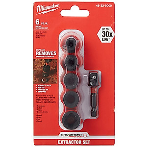 Milwaukee 48-32-8000 Shockwave Impact Extractor Set, One Size