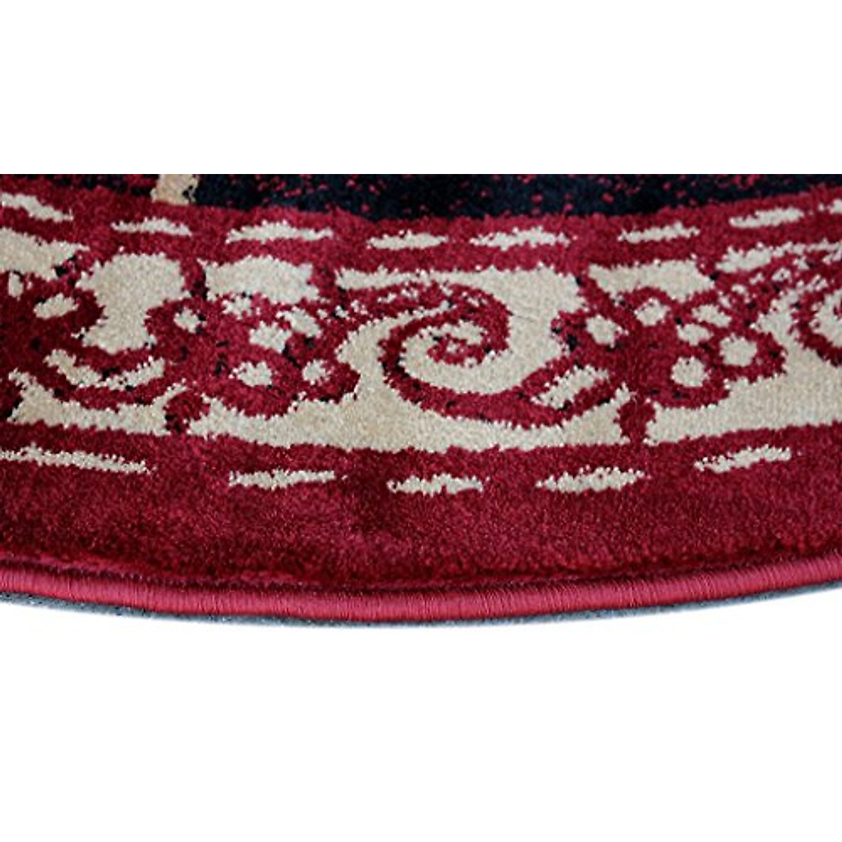 Rooster Style Round Area Rug Design L-379 (5 Feet 5 Inch X 5 Feet 5 Inch) Round