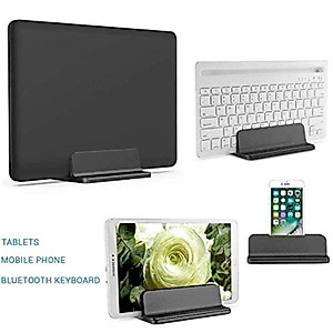 Vertical Adjustable Laptop Stand, Adjustable Laptop Stand Desktop Stand, Adjustable Base Size Compatible for Lenovo / Dell / ASUS Gaming Laptop (up to 17.3 inches) (Black)