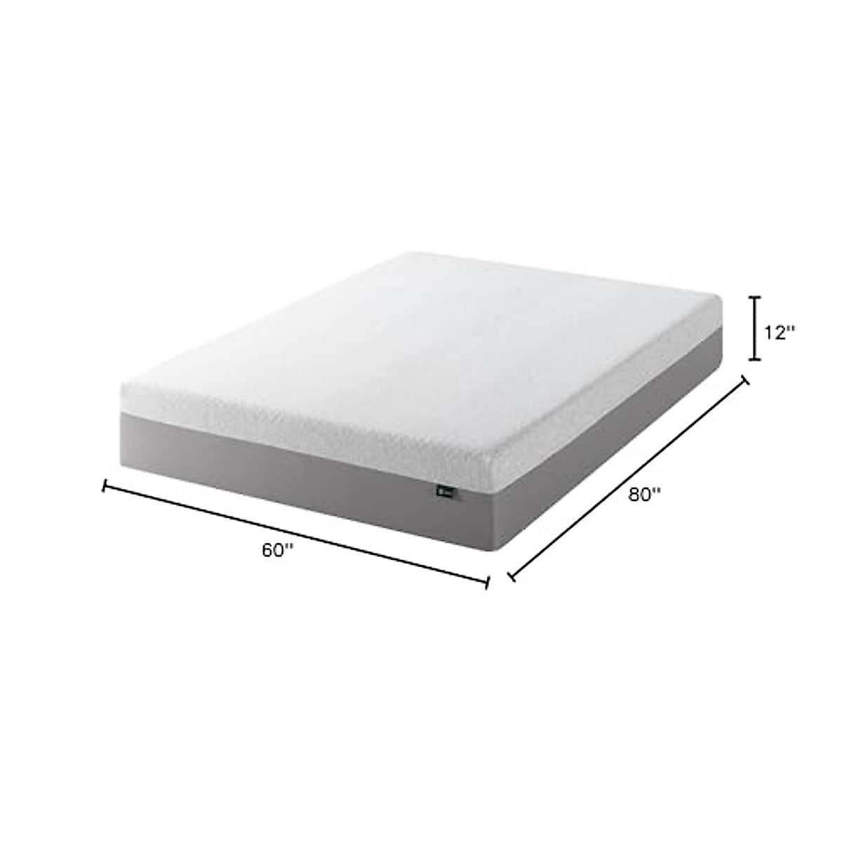 ZINUS 12 Inch Ultima Memory Foam Mattress [New Version], Queen, Fiberglass Free, Medium Firm Feel, Breathable Airflow Memory Foam, Certified Safe Foams & Fabric, Mattress in A Box
