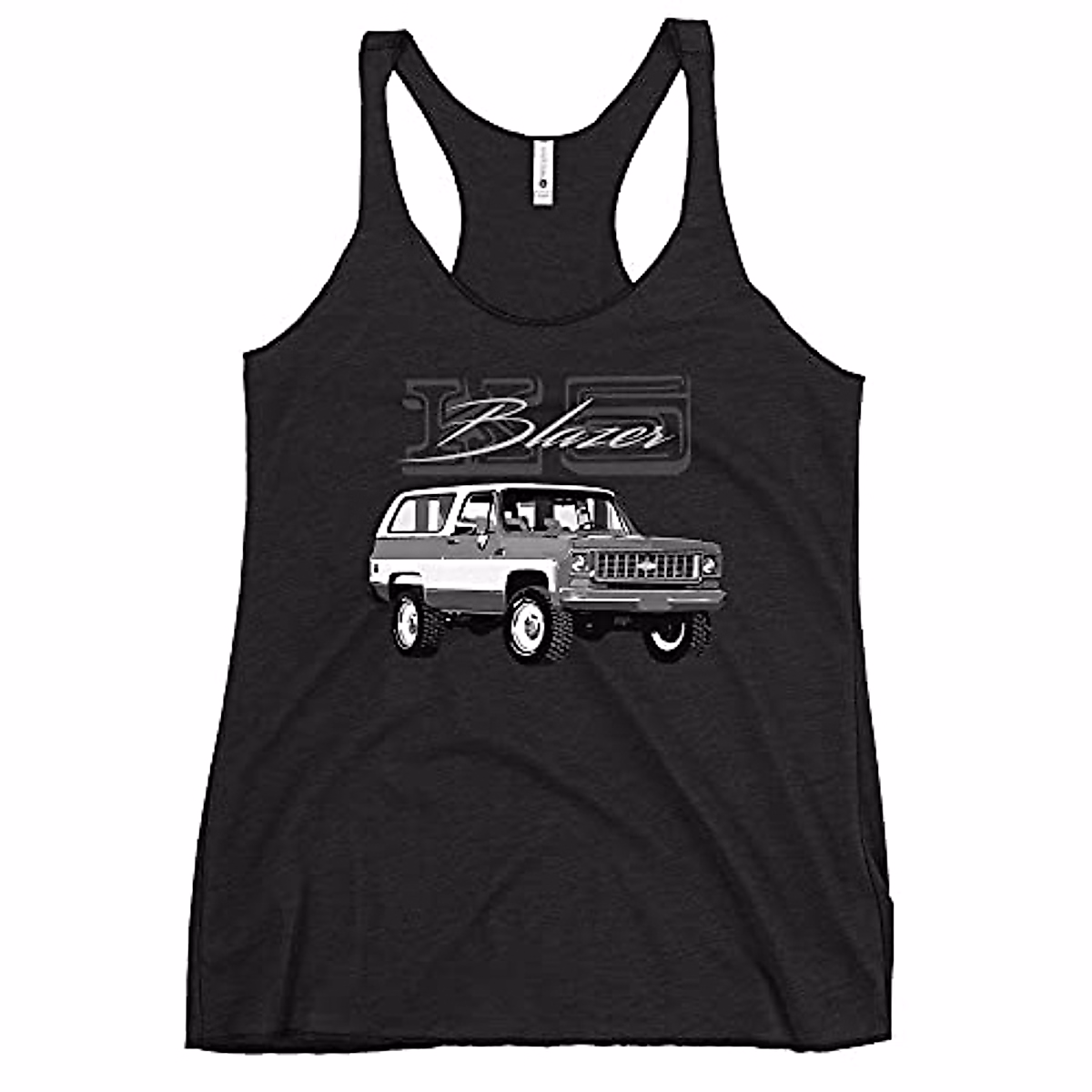 1974 Chevy K5 Blazer Truck Women's Racerback Tank Vintage Black