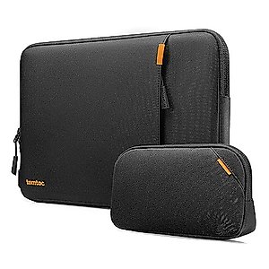 tomtoc 360 Protective Laptop Sleeve for 13-inch MacBook Air M2/A2681 M1/A2337 2022-2018, MacBook Pro M2/A2686 M1/A2338 2022-2016, Water-Resistant Shockproof MacBook Case Bag with Accessory Pouch