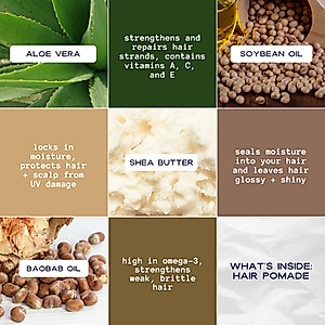 YOUNG KING HAIR CARE Kids Pomade for Boys | Tame Flyaways and Sculpt Natural Curls | Plant-Based and Harm-Free | 4 oz