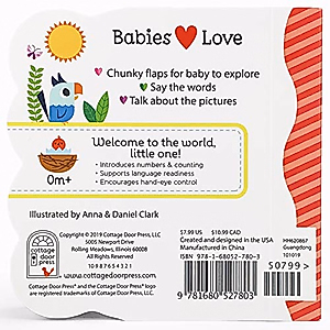 Babies Love Numbers - A First Lift-a-Flap Board Book for Babies and Toddlers Learning about Numbers & Counting, Ages 1-4