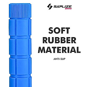 SAPLIZE Bike Handlebar Grips, for Kids Girls Boys Bikes, Balance Bikes, Road Bikes and Scooters, Length 4.9", Blue
