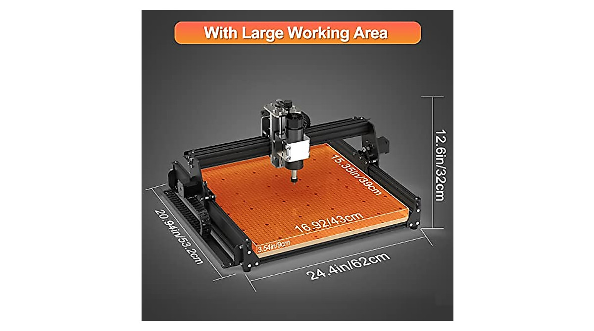500W CNC Router Machine for Easy Metal & Wood Engraving