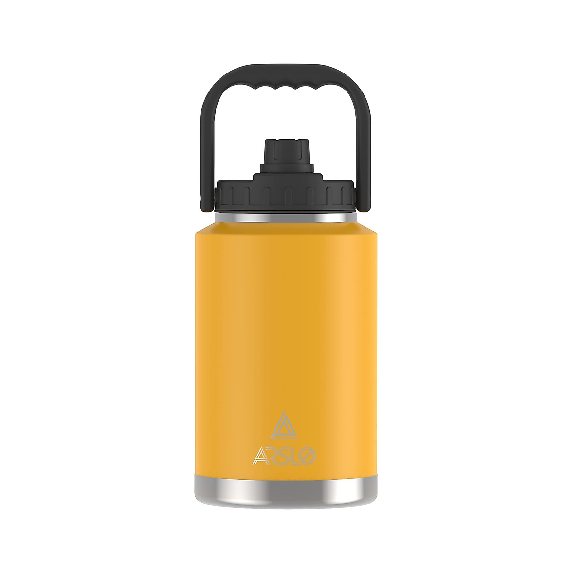 Arslo Gallon Water Jug With Handle, One Gallon Water Bottle Insulated,Stainless Steel Thermos,Large Vacuum Insulated Water Bottle Alpine Yellow(GD)