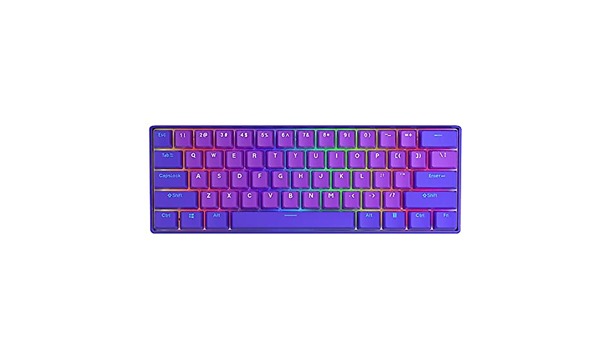 BOYI 60% Mechanical Gaming Keyboard - RGB & Cherry MX Red