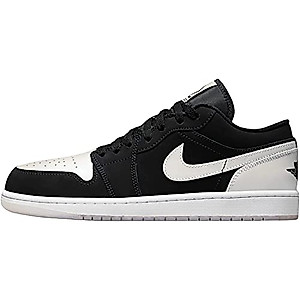 Nike Men's Air Jordan 1 Low Shoes, Black/Multi-color/White/Black, 10
