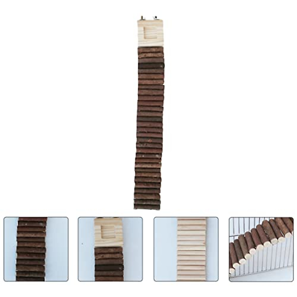 PATKAW Parakeet Toys Parakeet Toys 2 Pack Hamster Bridge Climbing Animal Chew Toy Hamster Climbing Ladders Hamster Rainbow Bridge Ladders Rat Wood Cockatiel Toys Cockatiel Toys