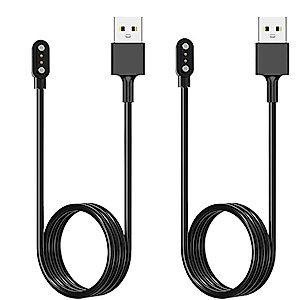 Acediar [2-Pack] 3.3FT Smart Watch Charger Magnetic USB Charging Cable for Letsfit Willful YAMAY VeryFitPro SW023 ID205L SW021 ID205U ID205S SW025 Uwatch 3S 3 2 2S