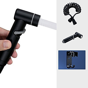 Modern Bathroom Handheld Bidet Sprayer Set Elegant Toilet Hand Sprayer Long Flexible Hoses Hand Shower For Bathroom