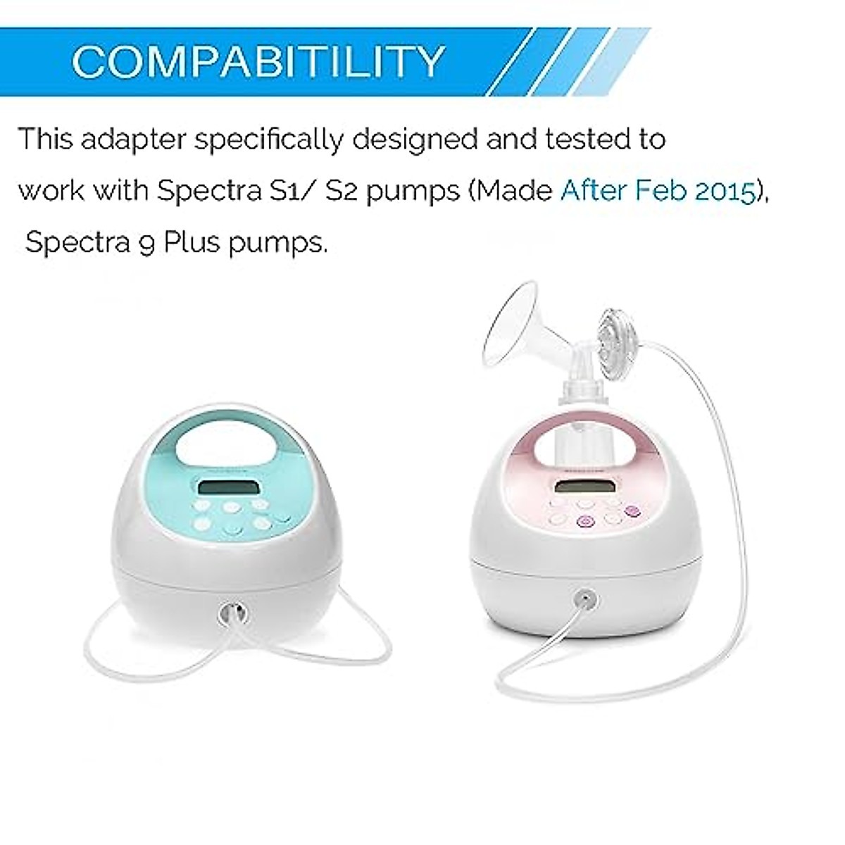 PumpMom 12 Volt Breast Pump Car Adapter for Spectra S1, S2, Spectra 9 Plus Pumps – Replacement Vehicle Lighter Power Adapter for Spectra