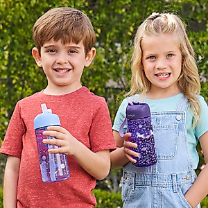 Bentgo® Kids Water Bottle (Unicorn & Lavender Galaxy - 2 Pack)