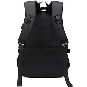 Gikizzi Boys School Backpack for Boys Backpack with Lunch Box Anime Backpack School Bag Bookbag Backpack Set for Boy Girls (Black)