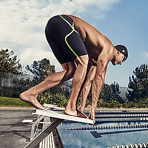 Speedo Unisex-Adult Swim Cap Silicone Aqua V,Speedo Black,Large