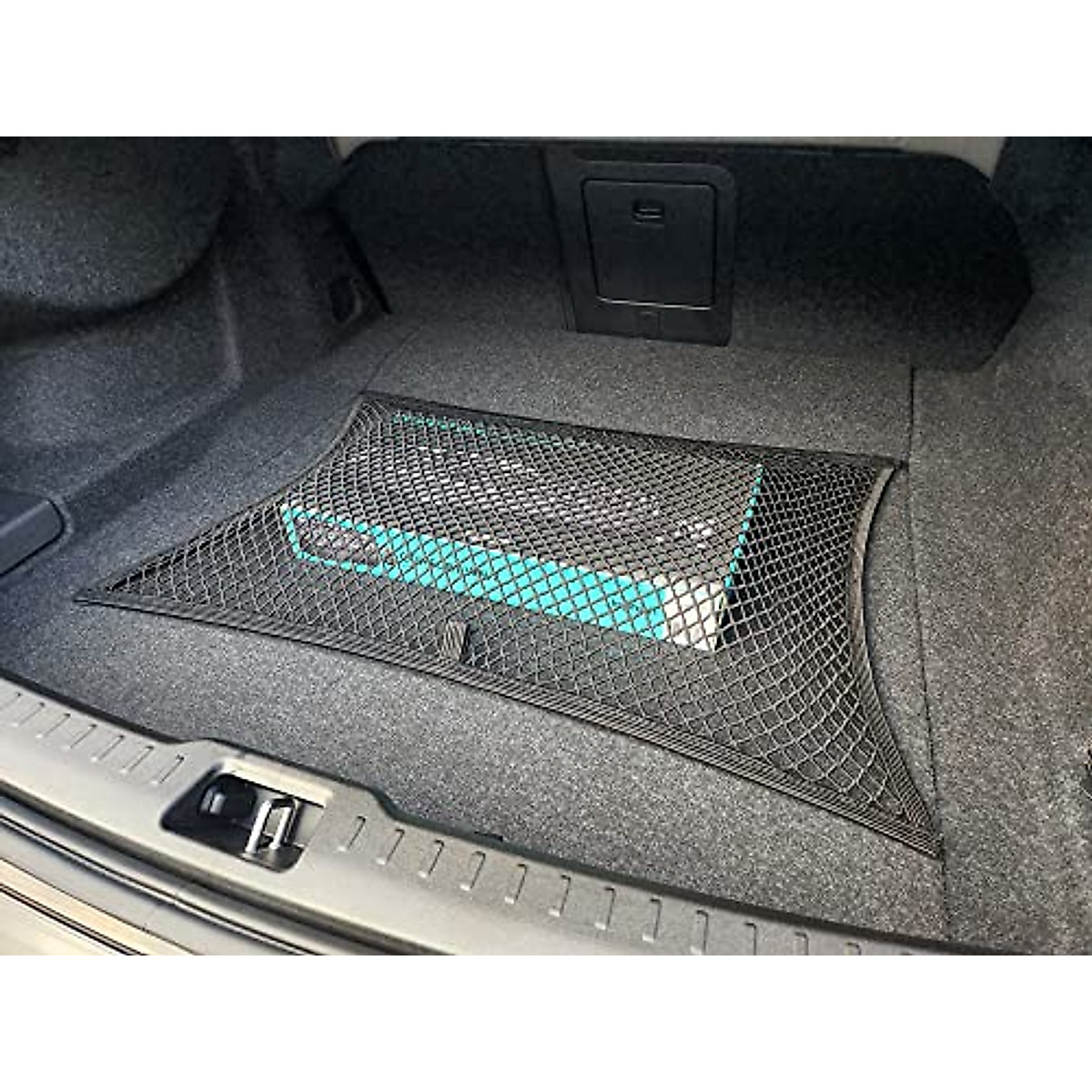 Floor Style Automotive Elastic Trunk Mesh Cargo Net for Volvo S60 B5-2019-2024 - Premium Trunk Organizer and Storage - Luggage Net for Sedan - Car Organizer for Volvo S60 T8