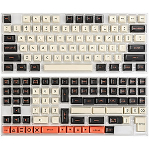 Ussixchare Japanese Cherry Profile Keycaps 60 Percent Dye-Sub for Cherry Mx Gateron Kailh Switch 60% Coral Sea PBT Key Cap Set for 60% 65% Keyboards (Coral Sea-Cherry)