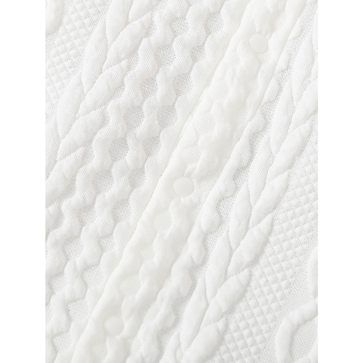 MIEKISA Baby Boys and Girls Winter Long Sleeve White Hooded Romper Infant Outfit (White, 3-6M)