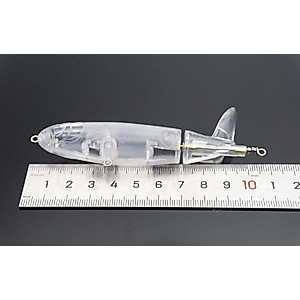 Free Eye 5pcs Unpainted Plopper Bait Fishing Hard Clear Lure Body 110mm 13.97g Blank 8339L#