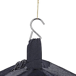 Drying Net Rack, Outdoor Foldable 4 Layers Hanging Shelves Dry Rack Net Zipper Opening Mesh Netting Food Dehydrator