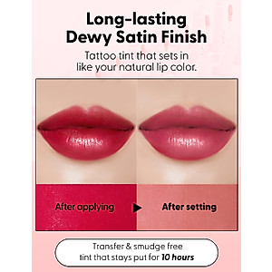 It'S SKIN Tincy All-Day Semi-Matte Lip Stain Tint 0.13oz (05 Manhattan Cherry) - Non-Transfer | Smooth Satin Finish, Rich Pigmentation | Moisturizing, Comfortable Vivid Color for Lasting All-Day