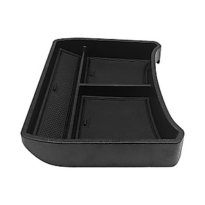 Muslogy for VW 2023 ID4 Lower Console Organizer Upgraded Storage Box Insert Tray Interior Accessories Compatible with Volkswagen ID.4 ID 4 2023 2024 ONLY