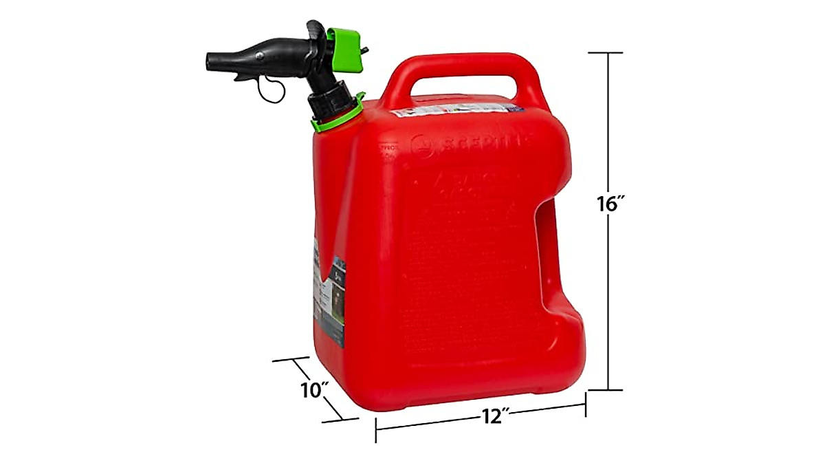 Scepter Fuel Container 5 Gallon with Spill-Proof SmartControl Spout