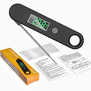 Outdoor Cooking Grill Thermometer,Instant Read Digital Meat Thermometer with Back Light Screen,Suitable for Barbecue,Hot Food.