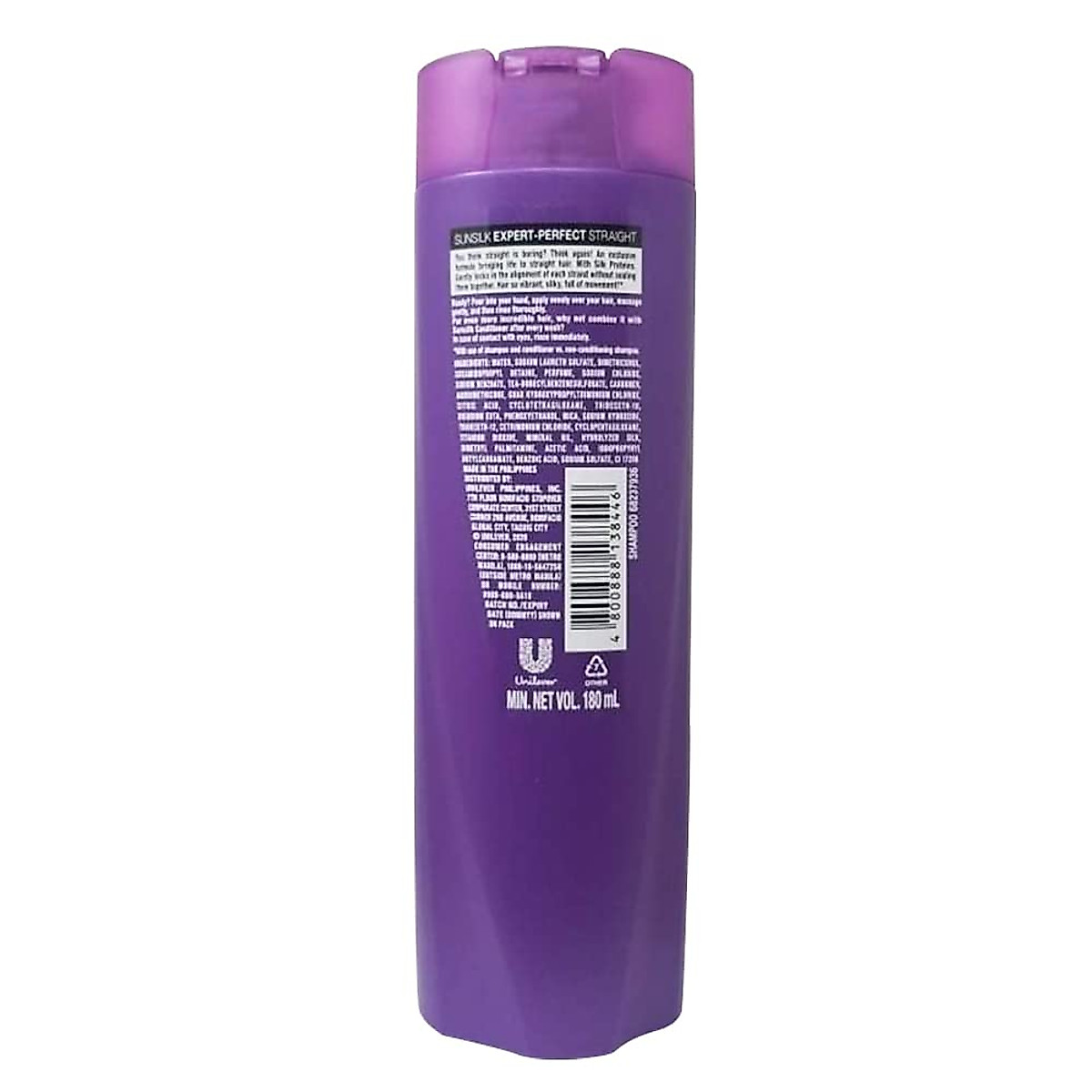 Sunsilk Straight and Sway Shampoo 180 ml Bottle from Unilver Philippines