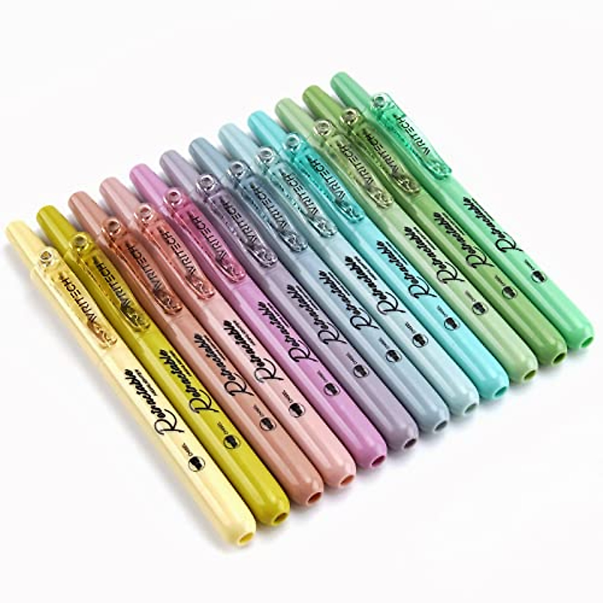 WRITECH Retractable Highlighters - Neutral, No Bleed