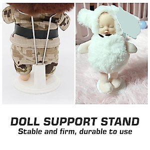 TOYANDONA 4pcs Doll Stand Action Figure Stand Portable Teddy Bear Stand for Mini Dolls
