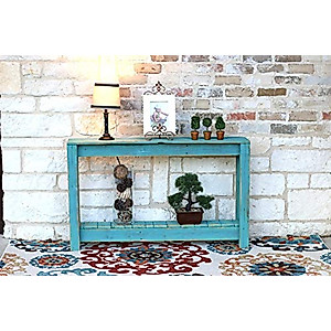 Turquoise 46 Inch Console